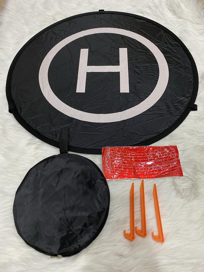 Jual Normal Landing Pad Drone - 75cm Orange & Black Parking Apron ...