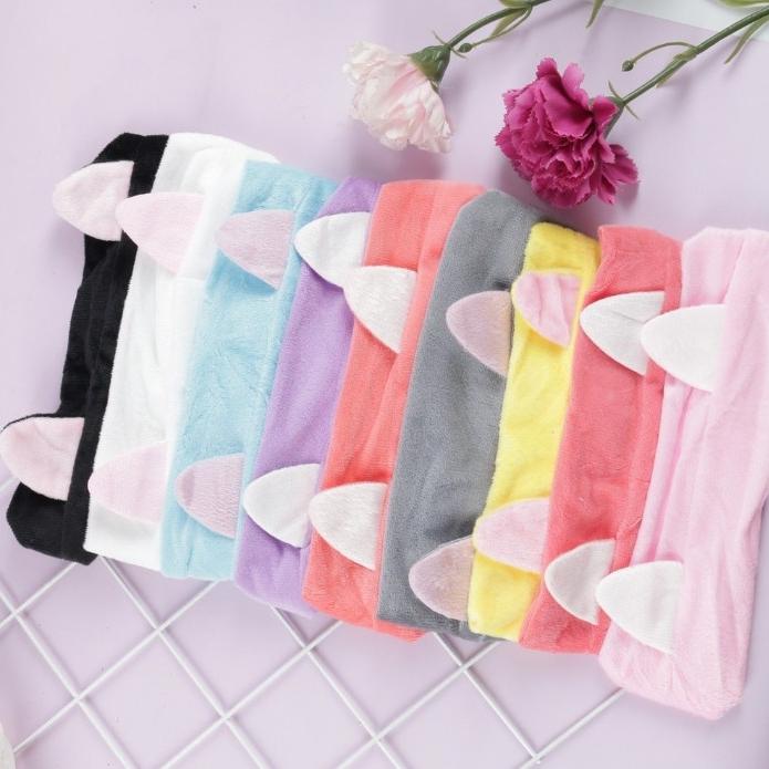 Jual Bando Lucu Telinga Kelici Headband Bandana Facial Mandi Kuping ...