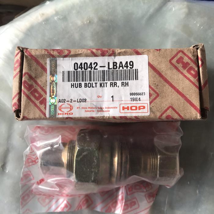 Jual Hub bolt rear baut roda belakang LH RH Toyota Hino dutro HT125 130 ...