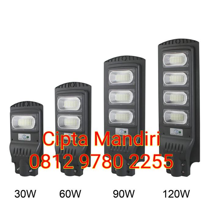 Jual Lampu jalan pju solar cell 30w tenaga surya 30watt 30 watt kuning ...