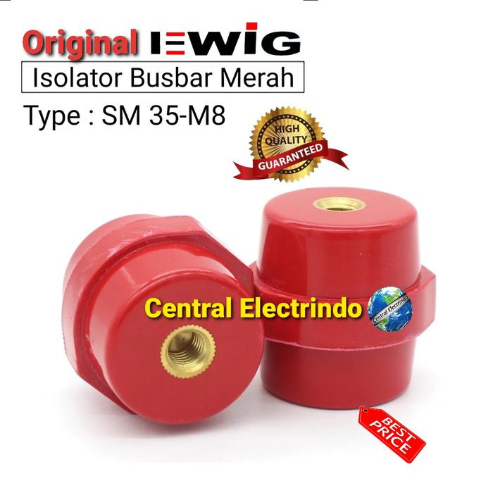 Jual Isolator Busbar EWIG SM 35-8 Merah - Kota Tangerang - central electrindo | Tokopedia