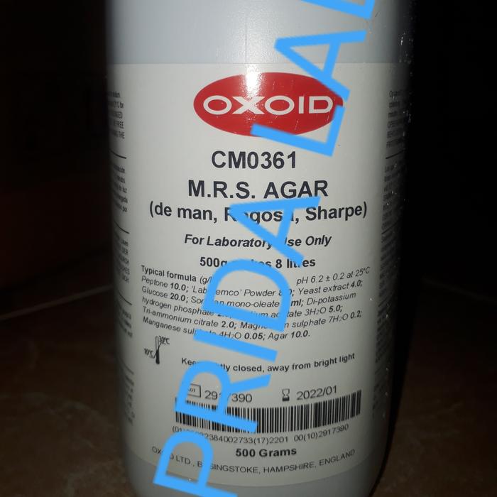 Jual MRS Agar OXOID cm0361 - Jakarta Pusat - prida lab | Tokopedia