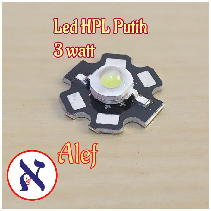 Jual led hpl 3 watt putih include heatsink lampu 3 w 3w white - Kota ...
