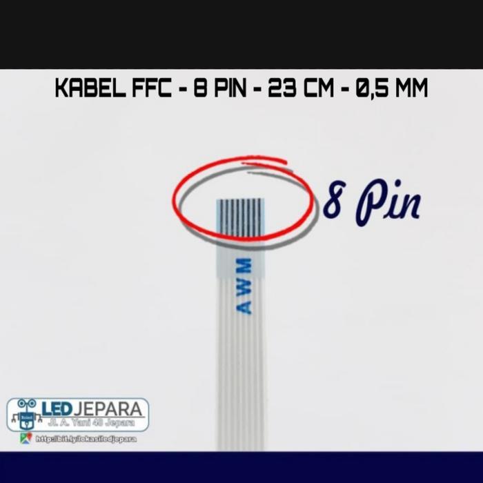 Jual Flat Flexible Cable Kabel Fleksibel 8 PIN 23 CM ASUS X450C - Kab ...