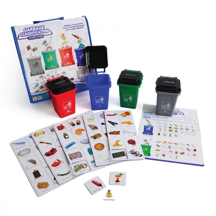 Jual Mainan edukasi sorting garbage classification sorting jenis sampah ...