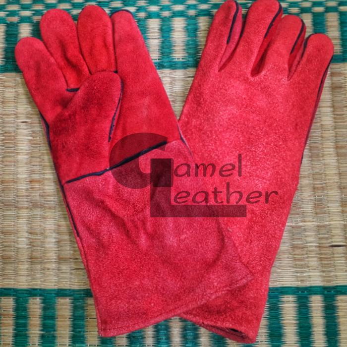 Jual Sarung Tangan Las kulit Warna Merah 14 Inch - Kab. Garut ...