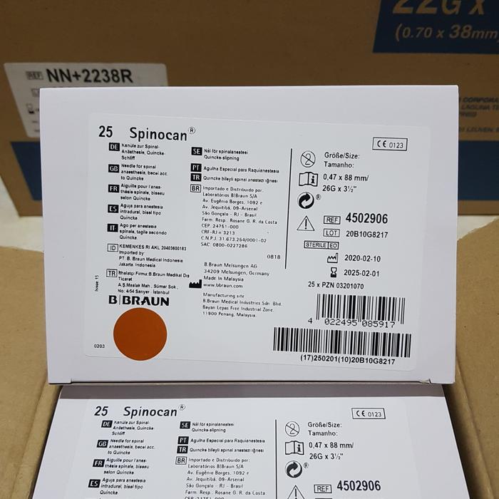 Jual SPINOCAN 26 G B BRAUN / JARUM SPINAL 26 G BBRAUN / SPINAL NEEDLE ...