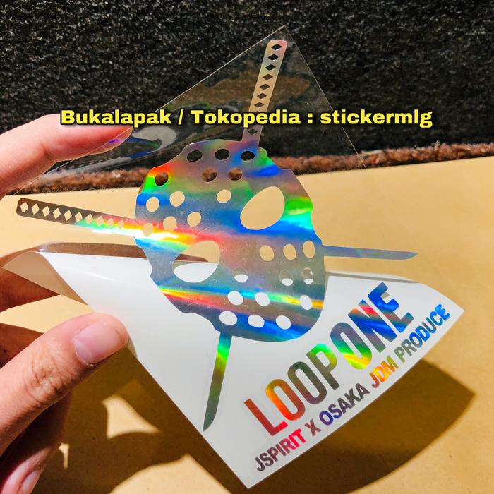 Jual Cutting Sticker LOOP ONE OSAKA JDM Hologram aksesoris mobil motor ...