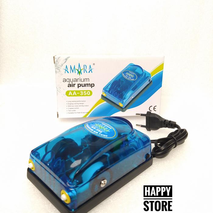 Jual Pompa Aerator Oksigen Aquarium Amara AA 350 / BS 410 Udara 2 ...