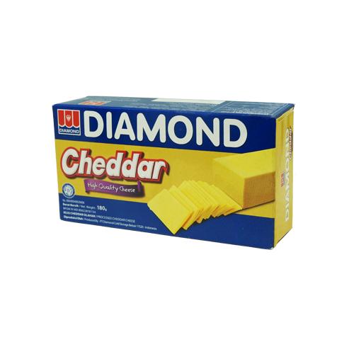 Jual diamond cheese processed cheddar 180 gram 24 pcs - Kota Bandung ...