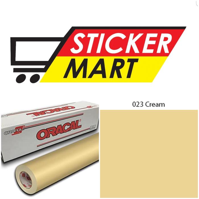 Jual Sticker Oracal Cream 023 Glossy stiker vinyl mobil motor furniture ...