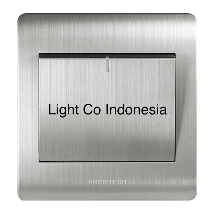 Jual Saklar Architech 1gang 1way Silver / Single Switch Architech ...