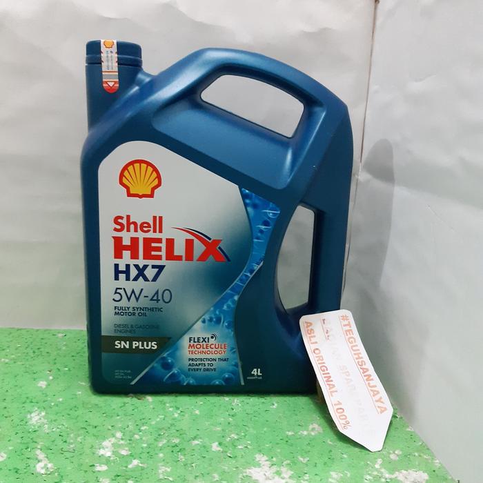 Jual Oli Shell Helix Biru HX7 10W-40 Galon 4 Liter API SN, ACEA A3/B4 ...