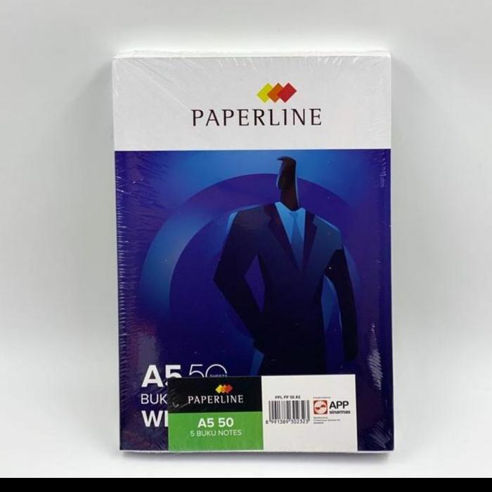 Jual Buku Notes Writing Pad Paperline A5 50 Lembar Block Note per pack ...