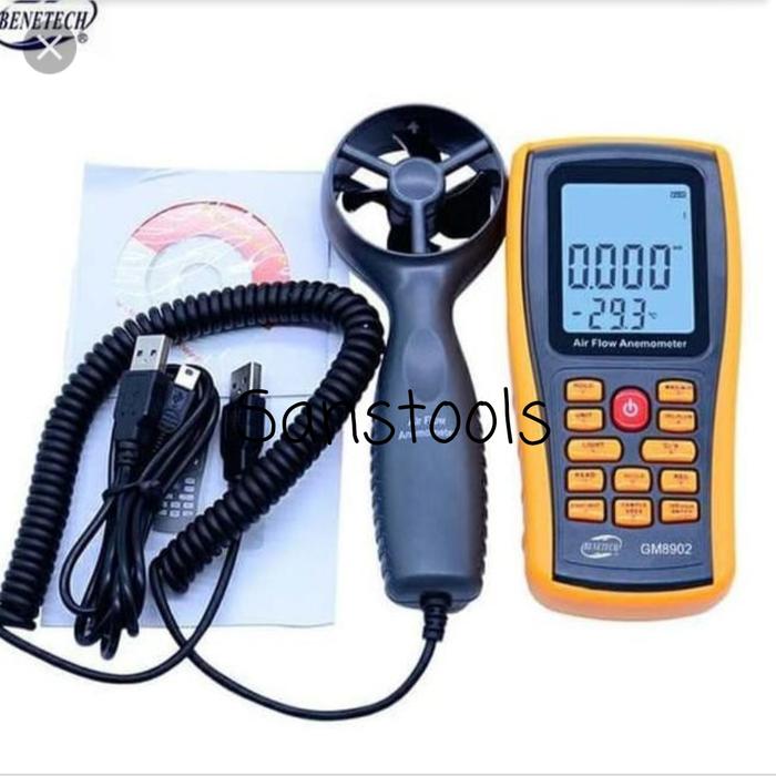 Jual Benetech GM8902 Digital anemometer data logger kecepatan angin GM ...