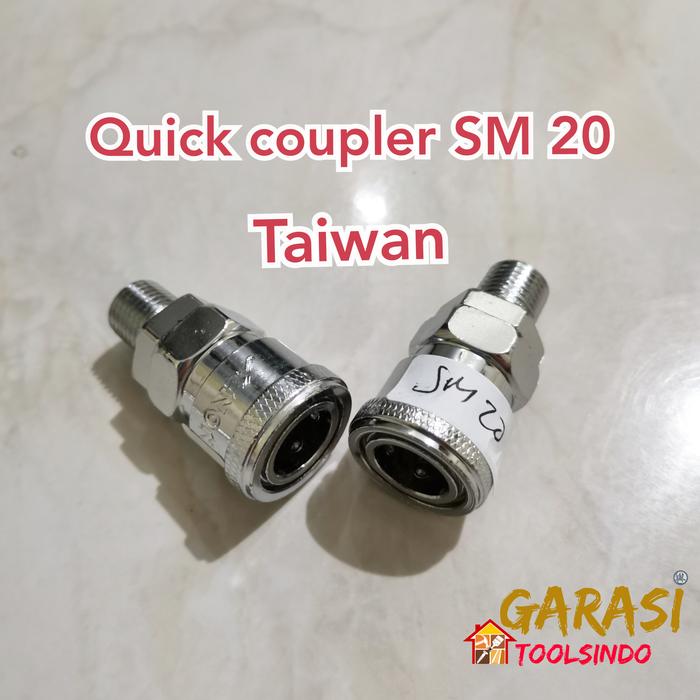 Jual quick coupler SM 20 sambungan selang kompresor SM20 - Kota ...