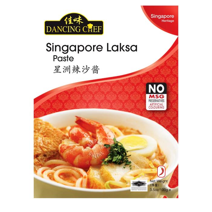Jual New Packing Dancing Chef Singapore Laksa Paste 100g - Bumbu Laksa ...