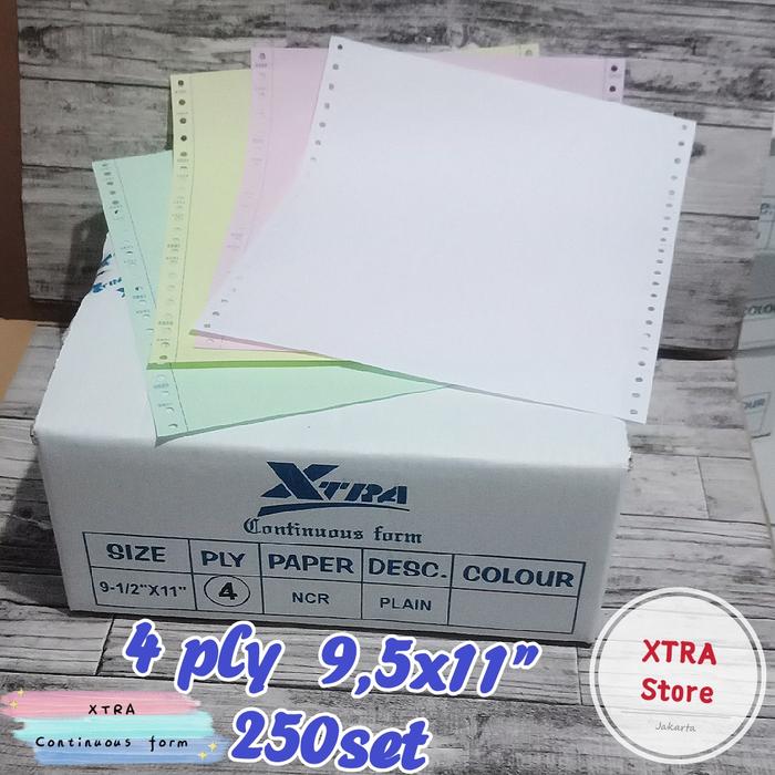 Jual Kertas 4ply Continuous form 9.5x11" 250 set letter - Jakarta Barat ...