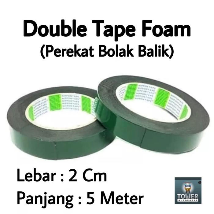 Jual Double Tape / Doubletape / Dobeltip Foam Hijau Kualitas 3M Grosir ...