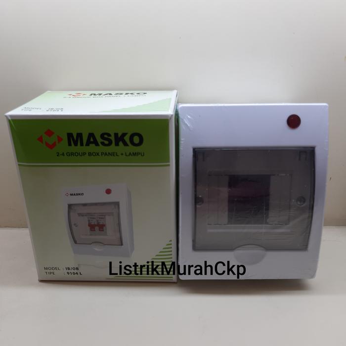 Jual Masko 9104 L Box MCB 2-4G 2 4 Group IB OB Inbow Outbow Lampu - Kab ...