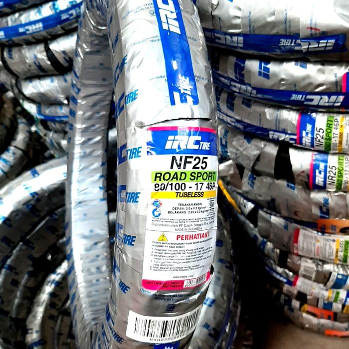 Jual BAN LUAR IRC NF25 80/100-17 TUBELESS - Kota Depok - sumber motor ...