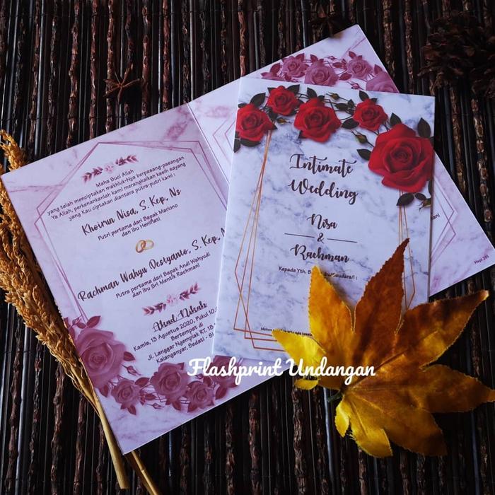 Jual kartu undangan pernikahan flashprint include cetak - Kota Surabaya ...