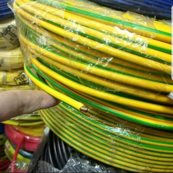 Jual kabel NYA 1x10mm kuning hijau kabel grounding (per 1 meter/meteran ...