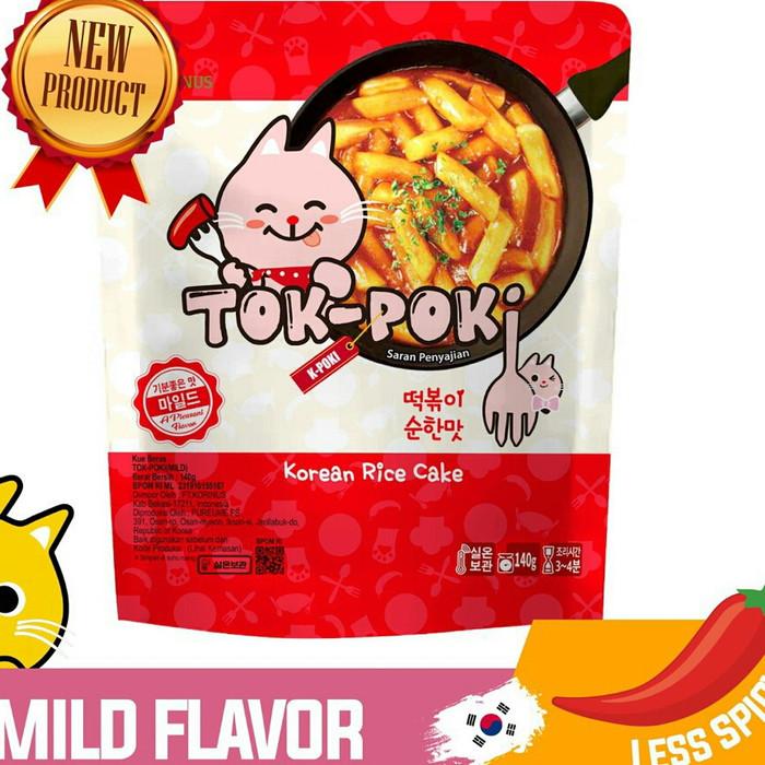 Jual Korinus Tok Poki Mild Flavour Korean Rice Cake 140 gram - Jakarta ...