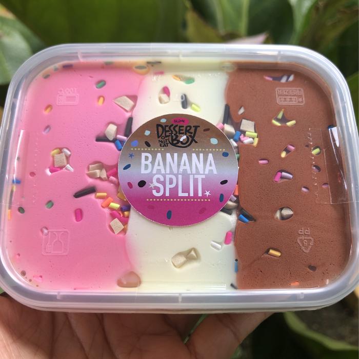 Jual Banana Split 200cc, DIY Clay Slime, Slime Dessert Box Hits ...
