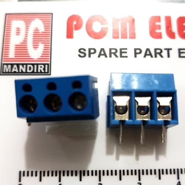 Jual Terminal block 3pin 3 p Skrup Screw PCB Blok Pitch 5mm Cable ...