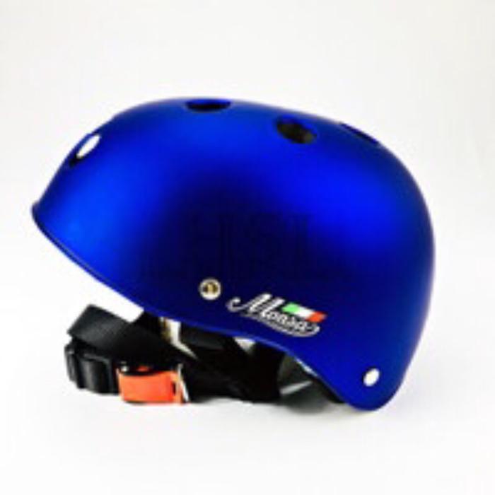 Jual Helm sepeda monsa candy blue doff biru tua dop skate brompton ...