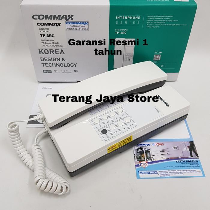 Jual Interphone Commax TP-6RC Intercom Commax TP6RC (6 Channel) - Jakarta Barat - Terang Jaya ...