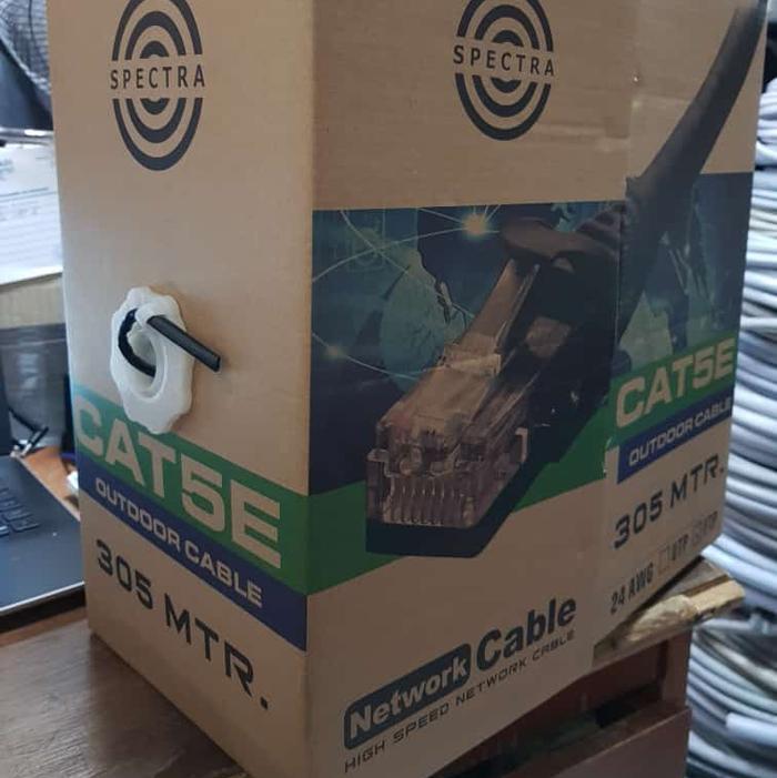 Jual KABEL LAN FTP CAT5E SPECTRA OUTDOOR 305m (HITAM) - Jakarta Pusat ...