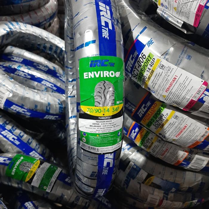 Jual BAN LUAR IRC ENVIRO 70/90-14 TUBELESS - Kota Depok - sumber motor ...