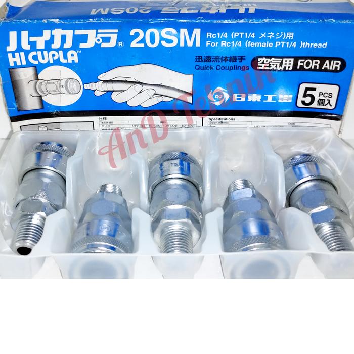 Jual Quick Coupler Nitto Kohki 20SM / Kopler Angin Nitto SM20 Made In ...