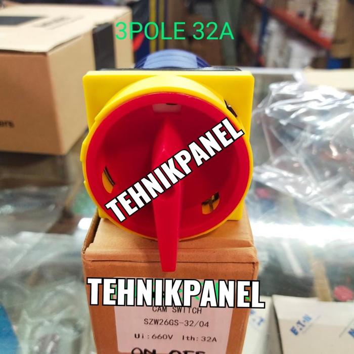 Jual CAM SWITCH / ROTARY SWICH PAD LOCK 3P 32A ON OFF - Jakarta Pusat ...