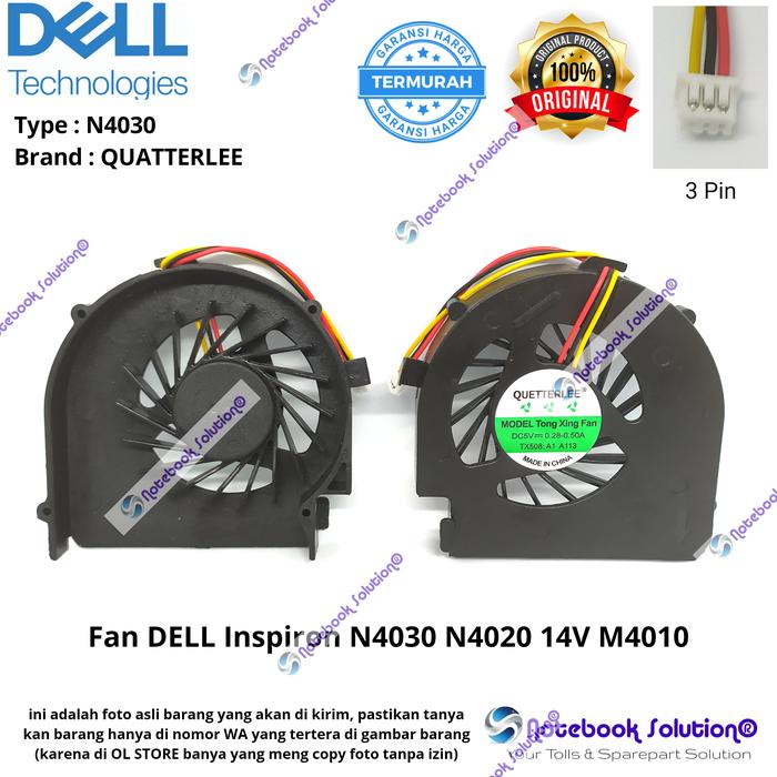Jual KIPAS COOLING FAN DELL Inspiron N4030 N4020 14V M4010 BARU 100% ...