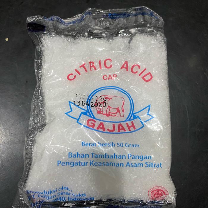 Jual Citric Acid Citrun Cap Gajah 50gr - Kota Bandung - Warungku_NEW ...