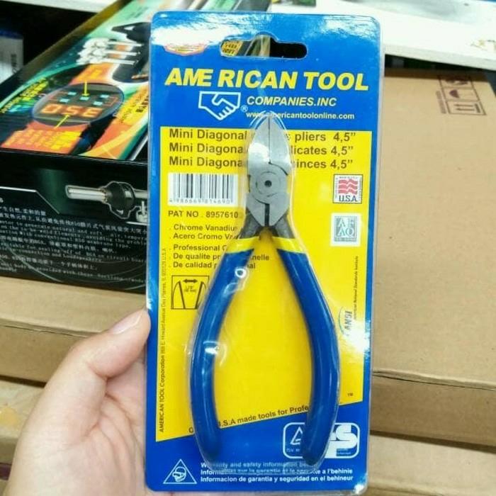 Jual Tang Potong Mini 6,5” Kepala Rata American Tool ORIGINAL - Jakarta ...