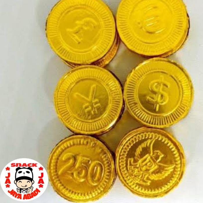 Jual Coklat Koin Emas Mata Uang Dollar / Cokelat Mas Currency / Gold ...