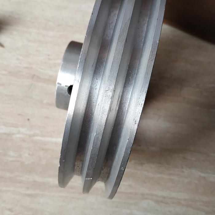 Jual Puli pully pulley A2 - 8 inch as 20 mm pulley alumunium - Jakarta ...