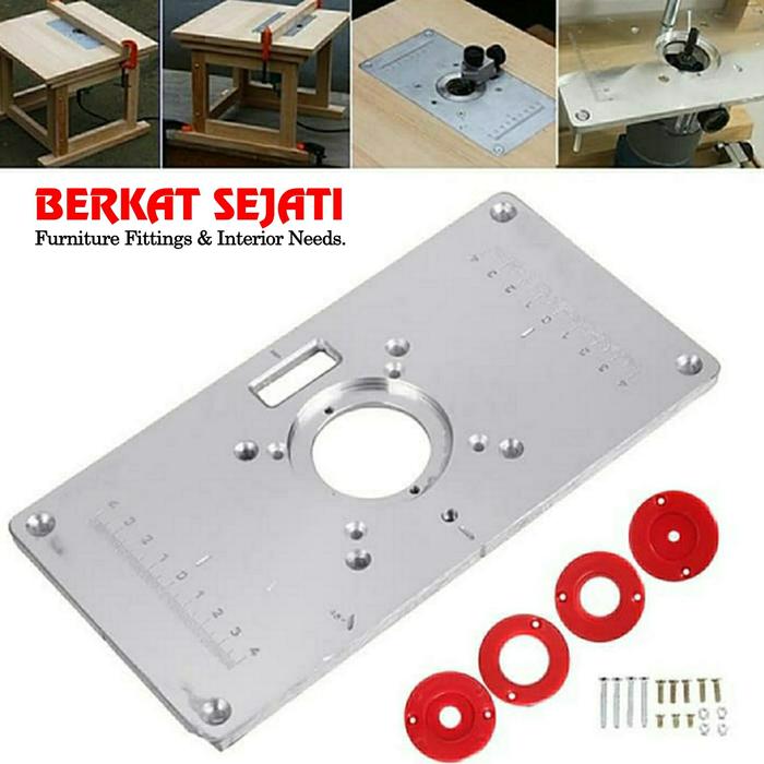 Jual Insert Plate Router Table Aluminium Meja Dudukan Router Trimmer ...