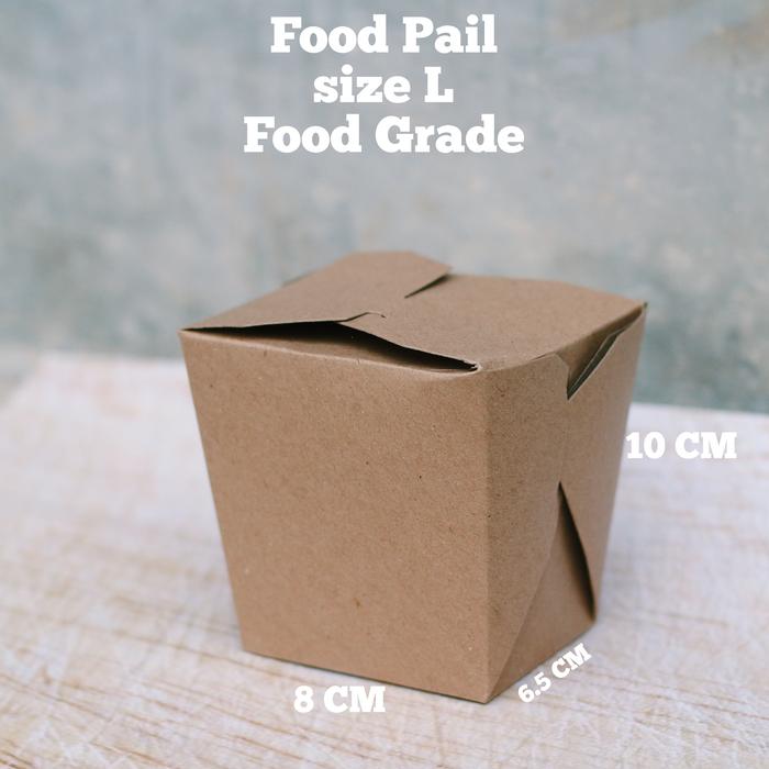 Jual FOOD PAIL - KOTAK MAKAN - RICE BOX - NOODLE BOX 12oz paper kraft ...