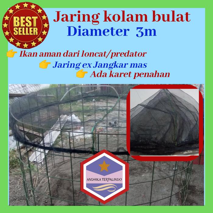 Jual jaring penutup kolam bulat diameter 3m/waring kolam bulat D3 - Kab ... Jual jaring penutup kolam bulat diameter 3m/waring kolam bulat D3 - Kab ...