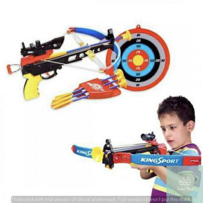 Jual Mainan Anak Crossbow Memanah Panah Set Panah Panahan Tembakan ...