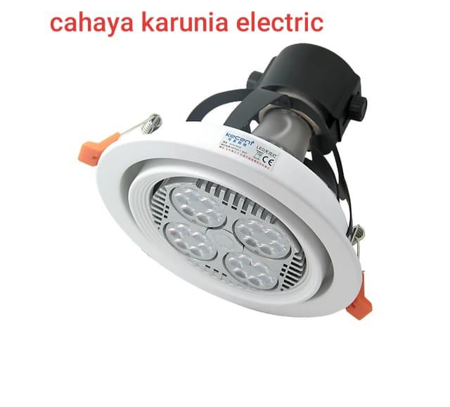 Jual Lampu downlight / spotlight Par 30 LED fitting E27 body putih ...