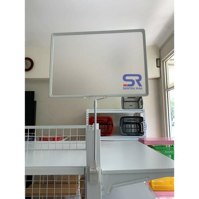 Promo Pop up Frame A3 + Stand Magnet / Tiang Promo P25 cm - Putih ...