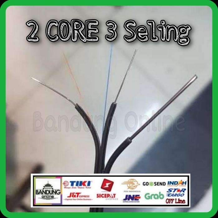 Jual Kabel FO 2Core FTTH Dropcore 1 2 Core Fiber Optik - Kota Bandung ...