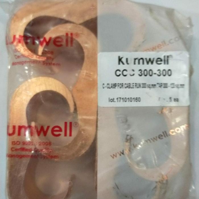 Jual Kumwell Klem Tembaga Copper C-Clamp Cable Run CCC 300-300 300-120 ...
