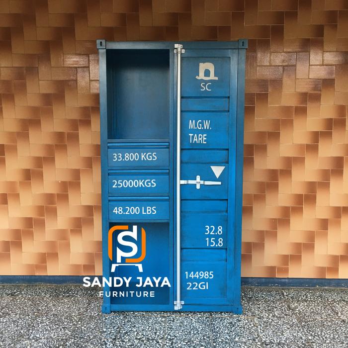 Jual Lemari hias container, lemari hias vintage, almari buku minimalis ...